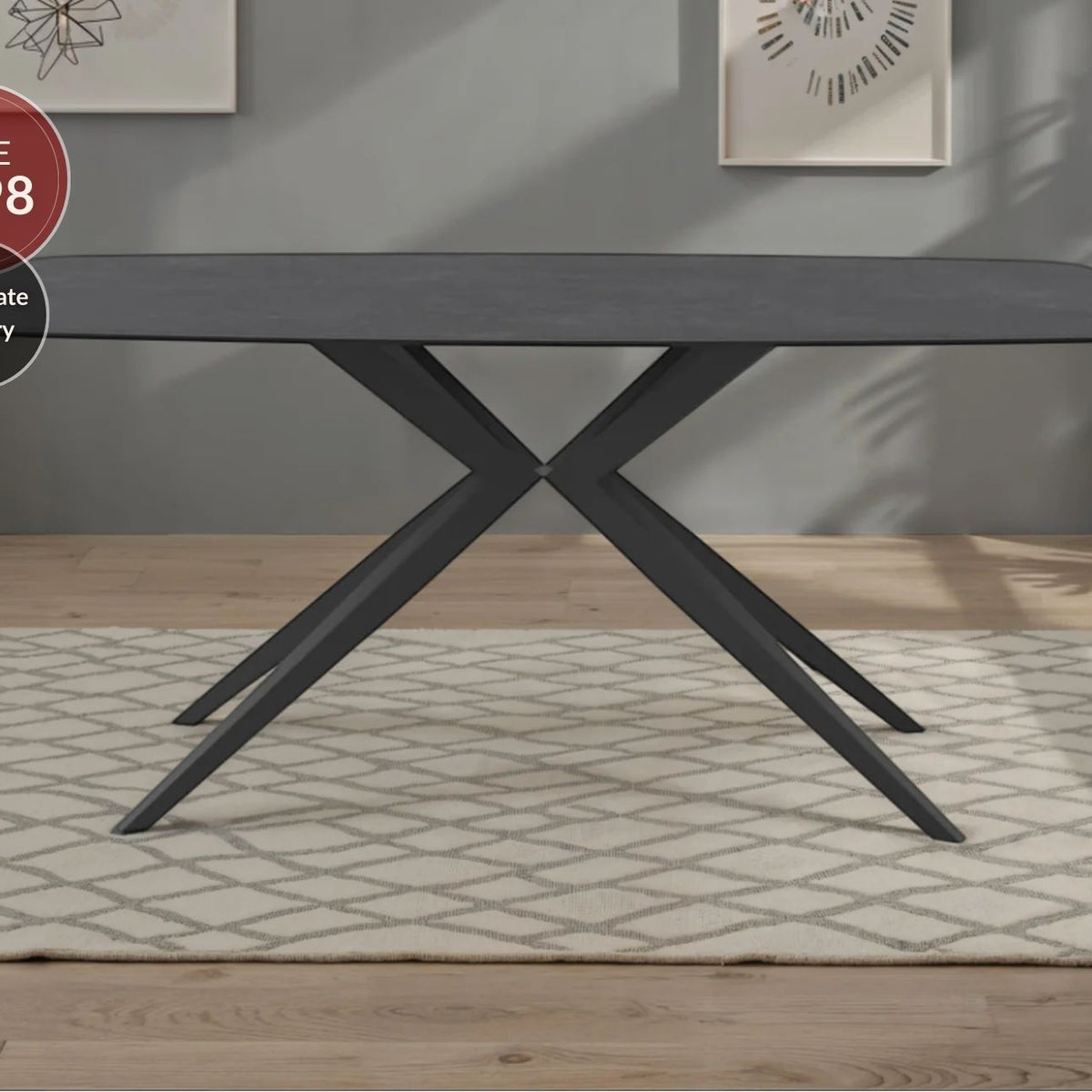 Lago Rectangle Ceramic Dining Table – NCF Living