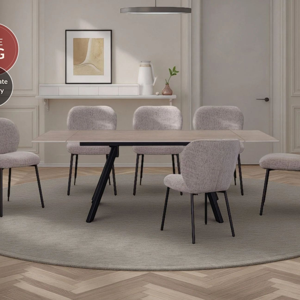 Vertigo Table with 6 Chairs – NCF Living