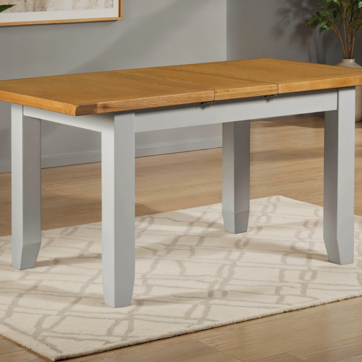 Wexford American Oak Solid Wood Small Extendable Dining Table – NCF Living