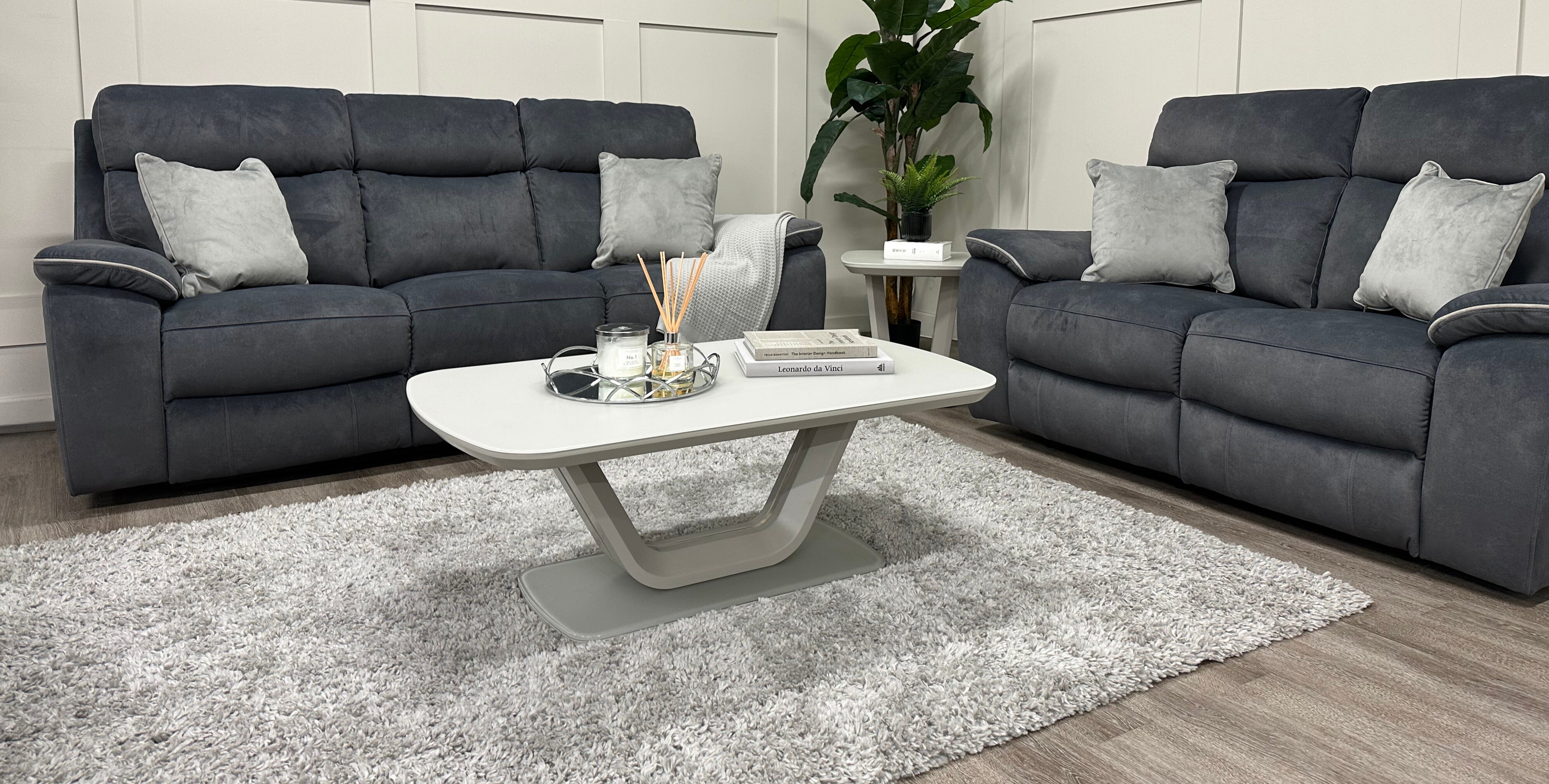 Naples 2 Seater Recliner Sofa with USB