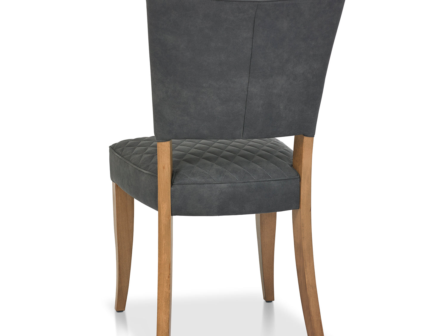 Landon Rustic Oak Dining Chairs Dark Grey – NCF Living